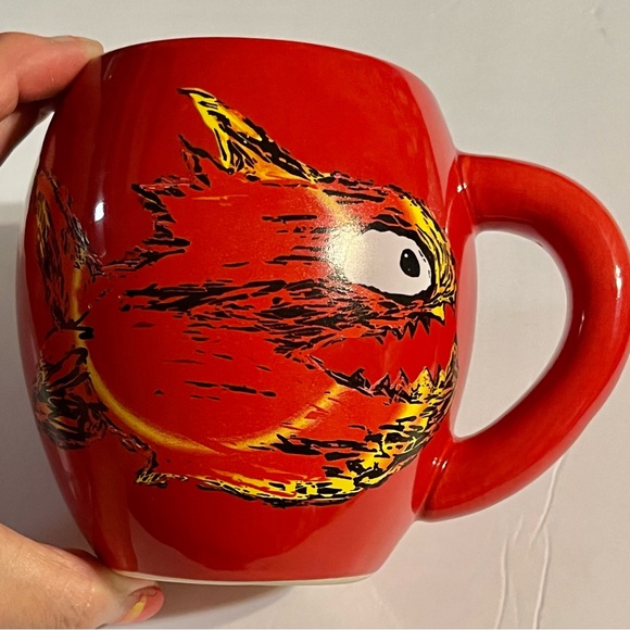 Dining | Pottery Mug Oversized Barrel Style Red Piranah Joes St Kitts ...